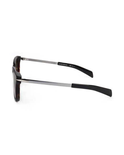 David Beckham Square Frame Full Rim Sunglasses in Brown for Men | Lyst UK