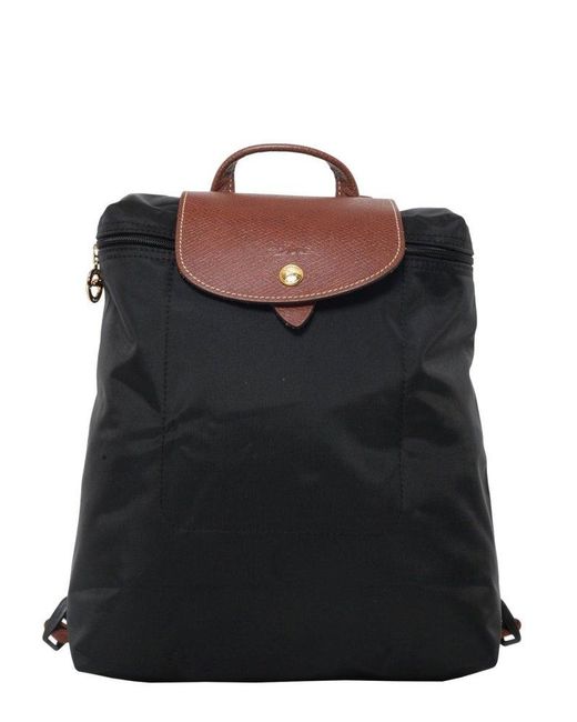 Longchamp Le Pliage Original M Backpack in Black | Lyst