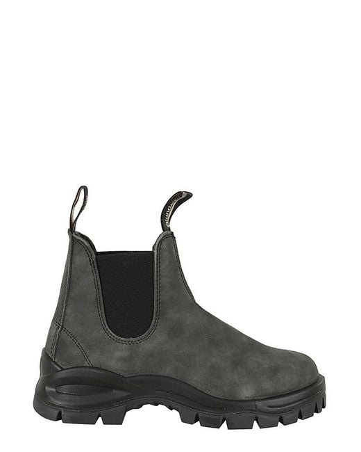 Blundstone Rustic Chelsea Boots in Black | Lyst