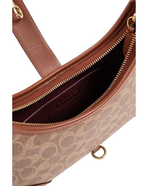 COACH Hamptons Hobo Bag in Brown | Lyst