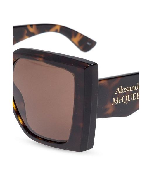 Alexander Mcqueen Sunglasses In Brown Lyst Uk