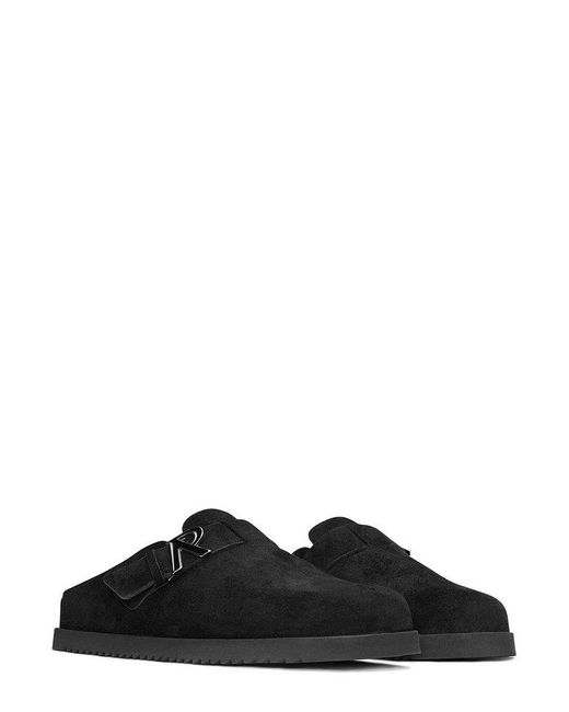 Represent Logo Plaque Slip-on Mules in Black for Men | Lyst