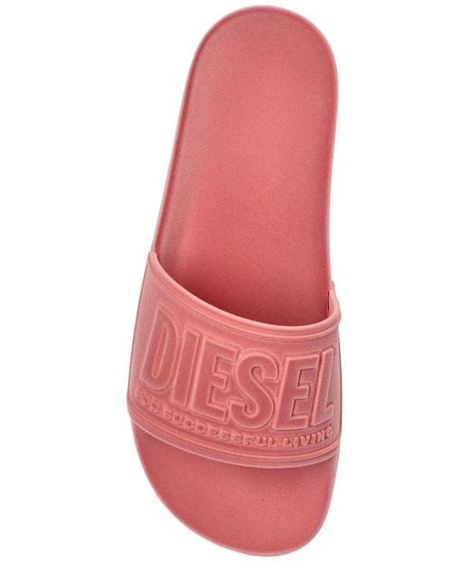 DIESEL Sa-Mayemi-Pool Slides in Pink | Lyst UK