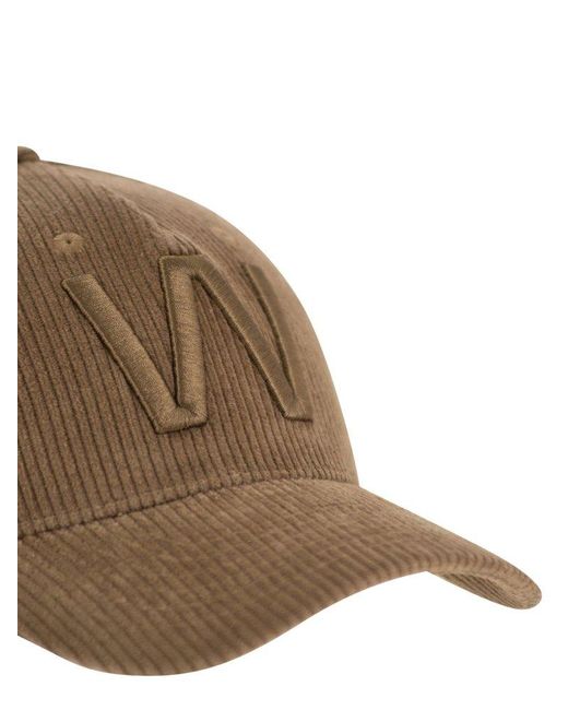 Weekend by Maxmara Zaza Velvet Baseball Hat in Brown | Lyst UK