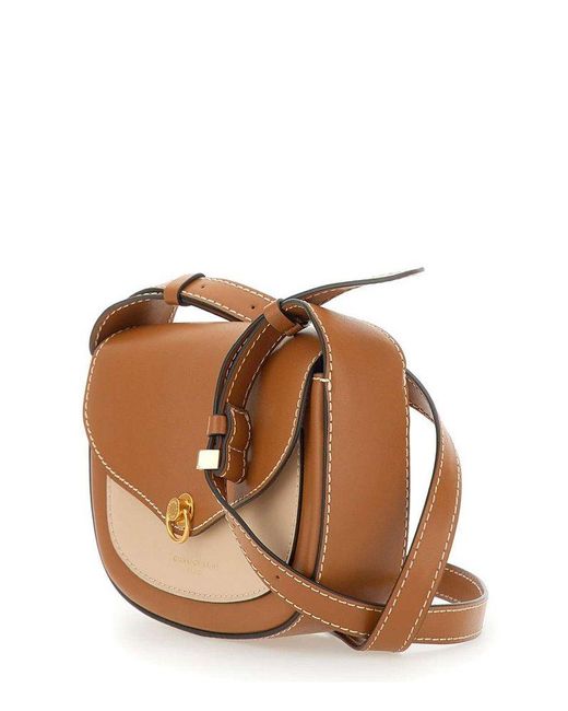Gianni Chiarini Isa Foldover Shoulder Bag in Brown | Lyst
