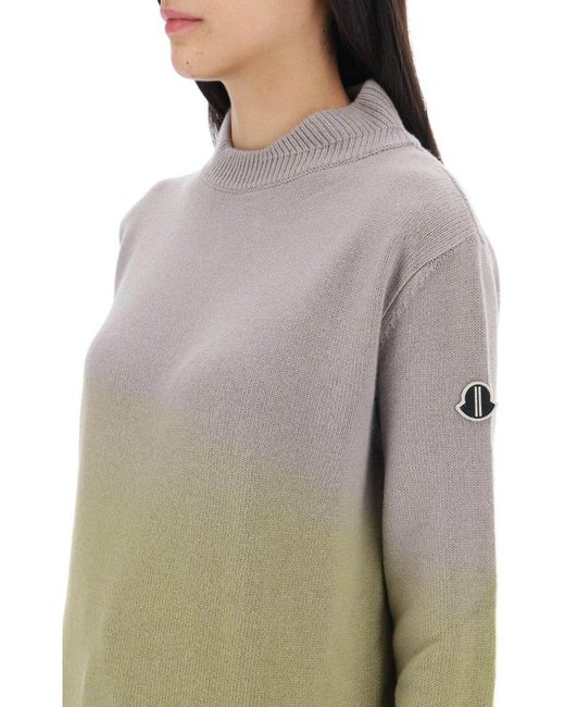 Moncler Subhuman Cut-Out Jumper in Green | Lyst