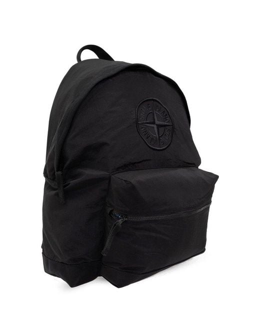 Stone Island Backpack With Logo in Black for Men | Lyst