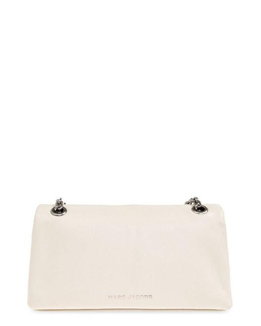 Marc Jacobs The Dual Logo Embossed Chained Wallet in Natural | Lyst