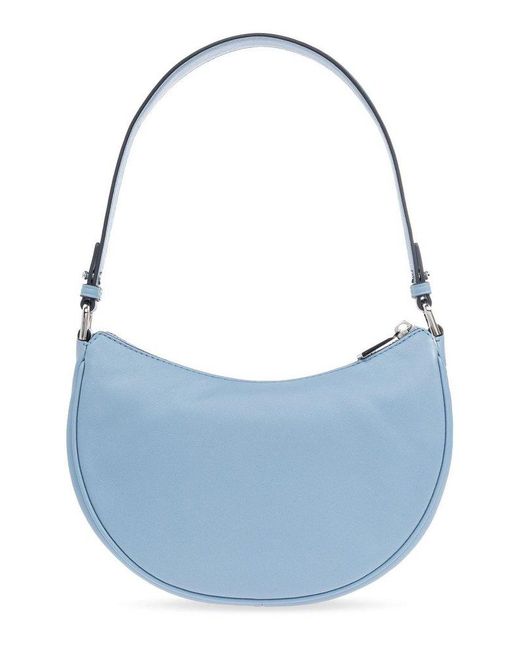 MICHAEL Michael Kors Kyla Logo Lettering Shoulder Bag in Blue | Lyst UK