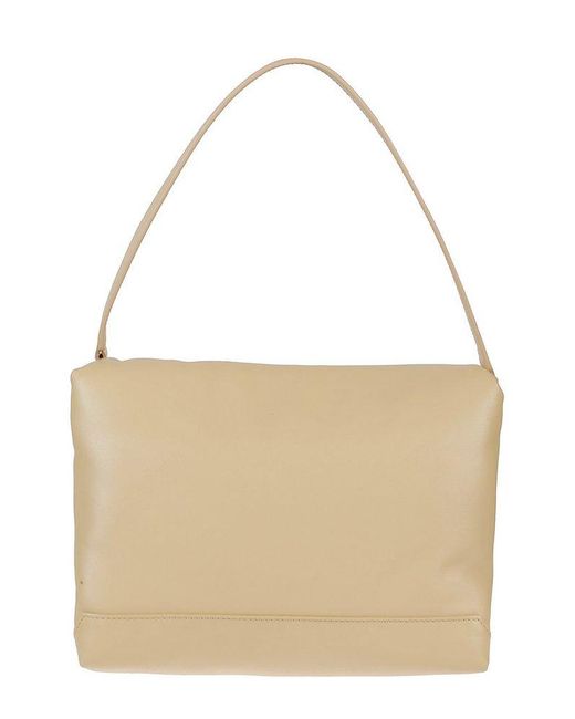 Victoria Beckham Puffy Chain Pouch Bag in Natural | Lyst UK
