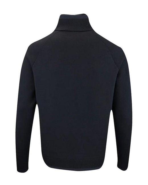 BOSS Half Zip Regular-Fit Sweater in Blue for Men | Lyst