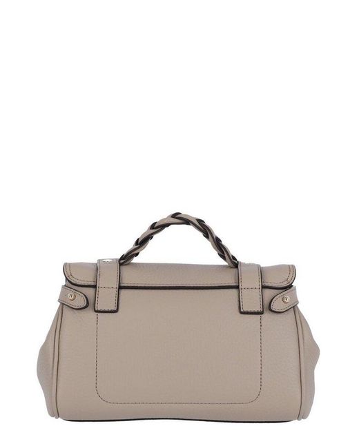Mulberry Alexa Buckled Mini Crossbody Bag in Natural | Lyst UK
