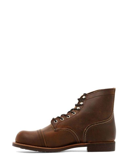 Red Wing Wing Shoes Iron Ranger Lace-Up Boots in Brown for Men | Lyst