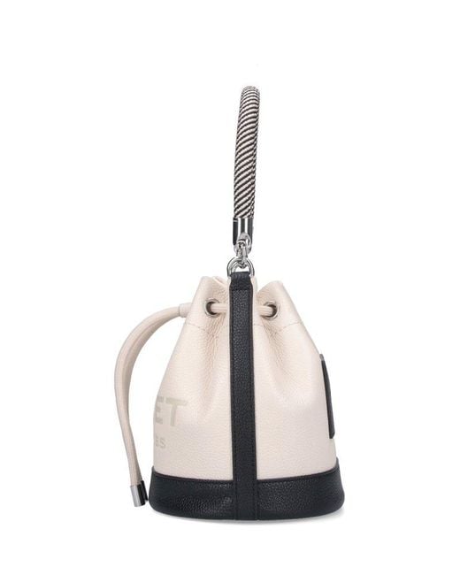 Marc Jacobs "the Colorblock" Bucket Bag in White | Lyst