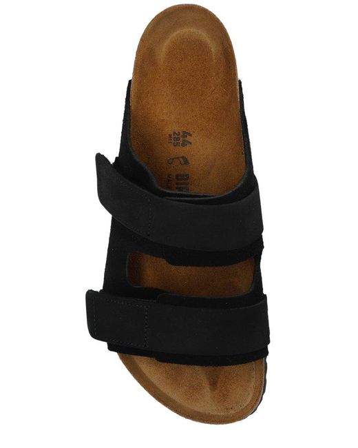 Birkenstock Uji Open-Toe Slides in Black for Men | Lyst