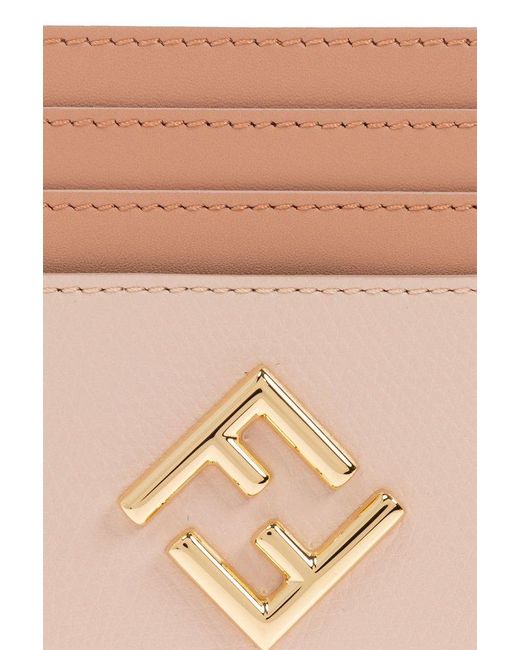 Fendi Ff Diamonds Panelled Card Case in Brown | Lyst