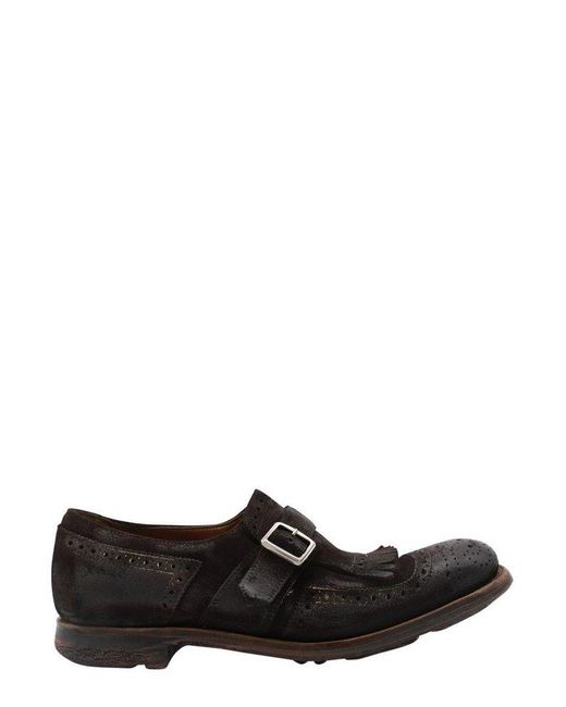 Church's Buckle Detailed Brogues in Black | Lyst