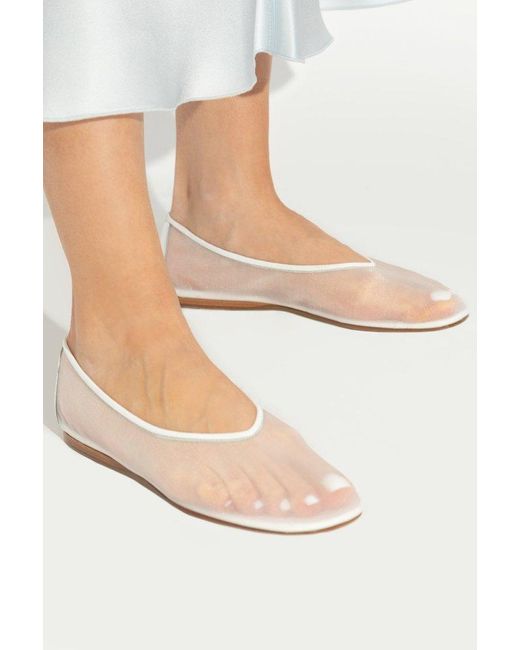Forte Forte Simple Ballet Flats in White | Lyst