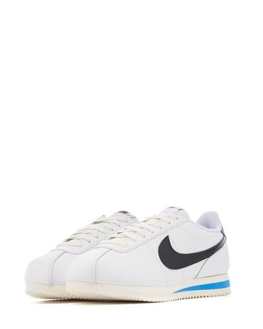 Nike Cortez Lace-up Sneakers in White | Lyst