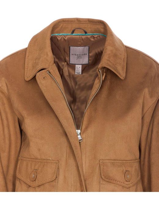 Urbancode Utility Jacket in Brown | Lyst
