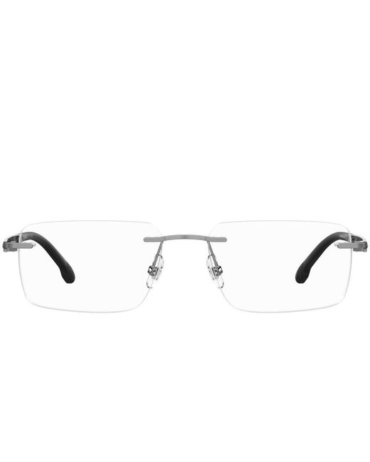 Carrera Rectangular Shape Rimless Glasses in Black for Men | Lyst