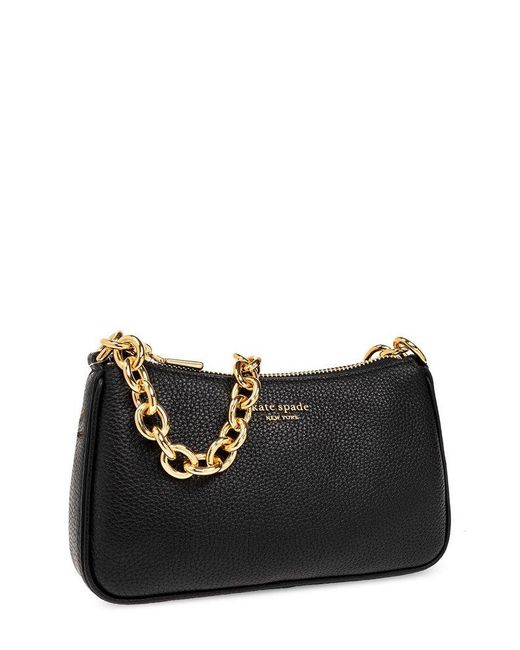 Kate Spade Jolie Chain Accent Tote Bag in Black | Lyst