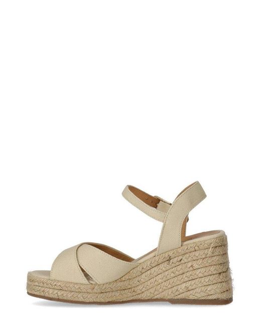 Castañer Thea Jute Crossover Strap Sandals in Natural | Lyst