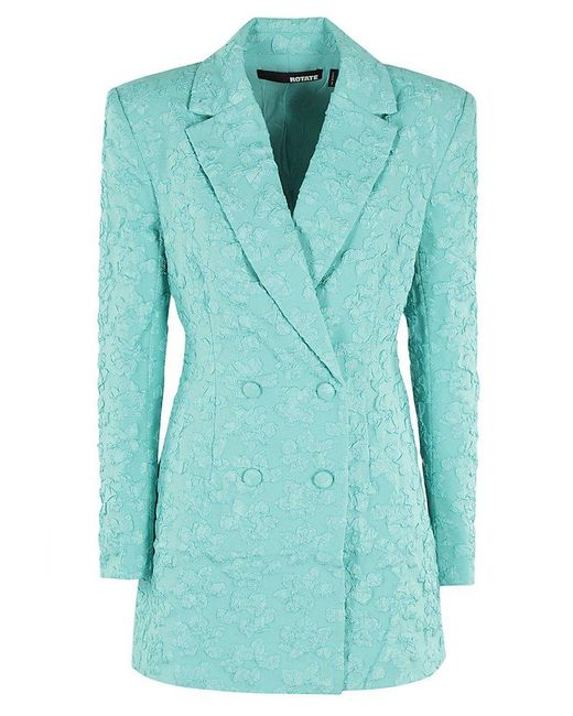 ROTATE BIRGER CHRISTENSEN 3d Jacquard Mini Blazer Dress in Blue | Lyst