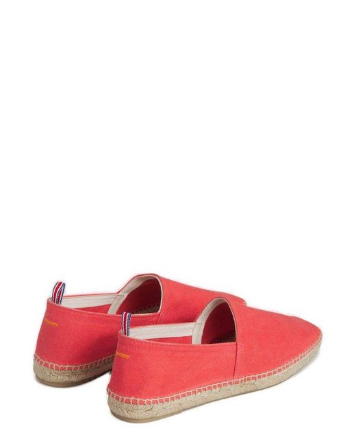 Castañer Pull-Tab Slip-On Espadrilles in Red for Men | Lyst