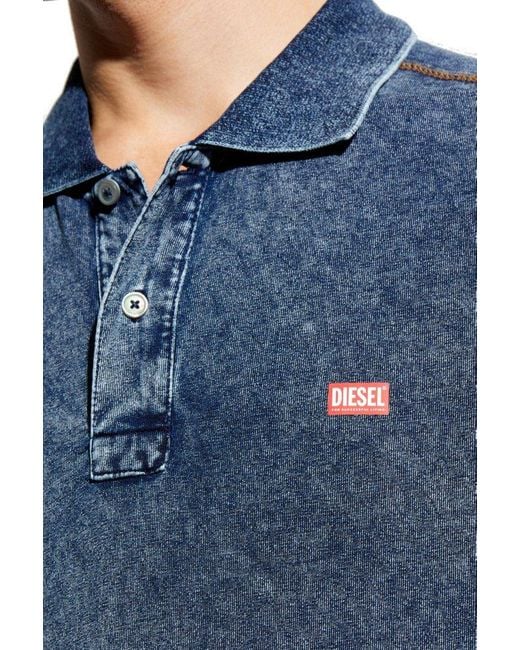DIESEL Polo 'T-Swind' in Blue for Men | Lyst