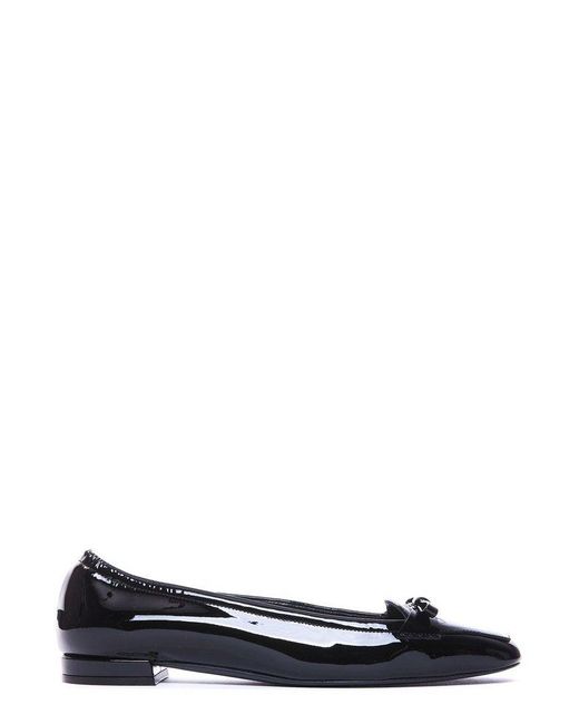 Stuart Weitzman Tully Bow-Detailed Loafers in Black | Lyst