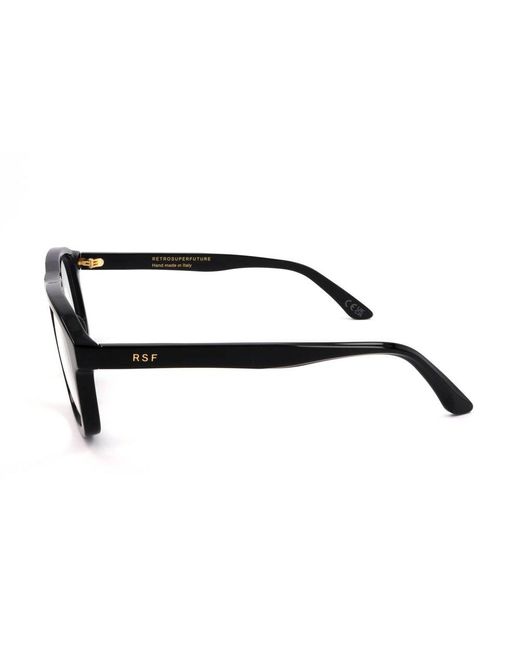 Retrosuperfuture Numero 123 Square Frame Glasses in Black | Lyst