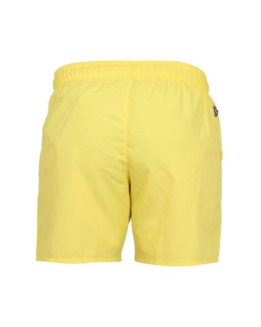 Colmar Logo Swim Trunks in Yellow for Men | Lyst