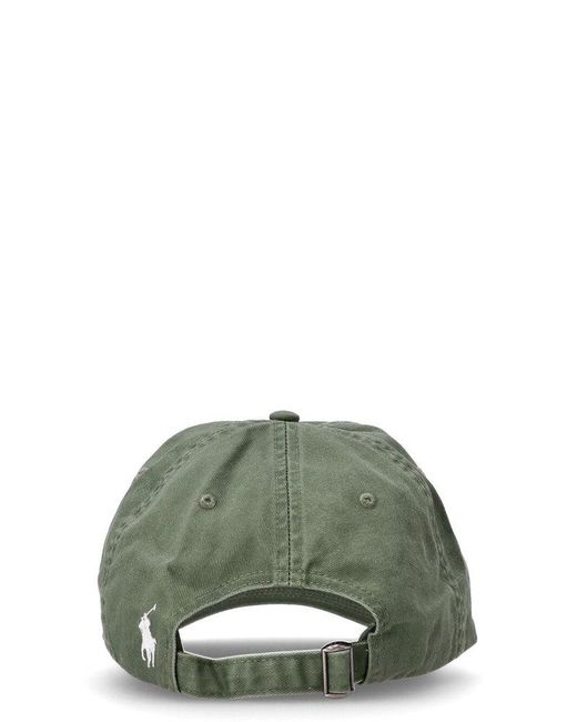 Polo Ralph Lauren Logo Embroidered Baseball Cap in Green for Men | Lyst
