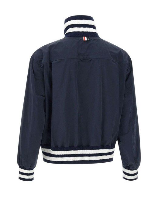Thom Browne Tech Flight Jacket in Blue for Men | Lyst