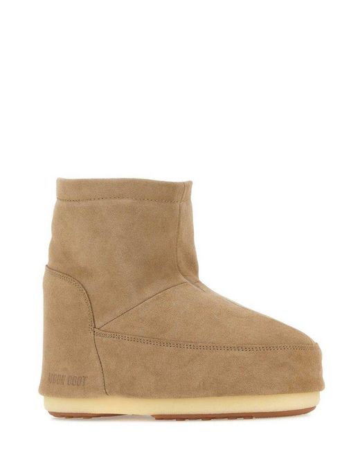 Moon Boot Low Ankle Boots in Brown | Lyst