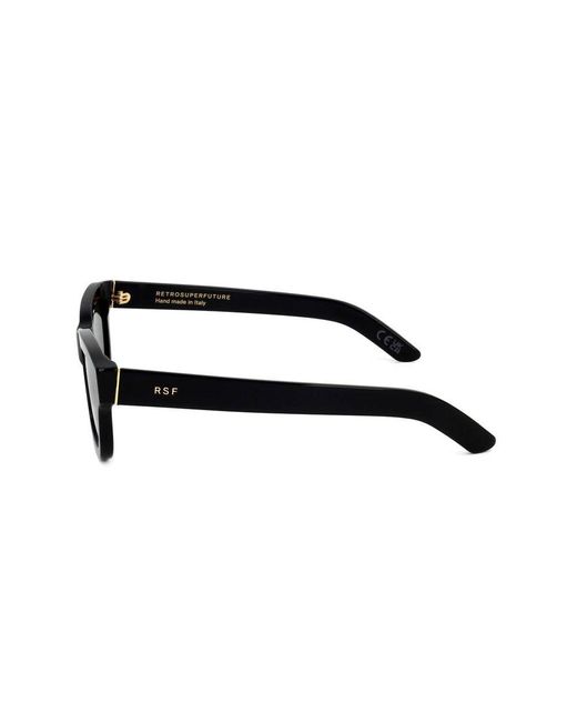 Retrosuperfuture Rectangular Frame Sunglasses in Black | Lyst UK