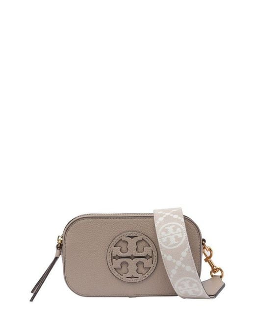 Tory Burch 'Miller Mini' Shoulder Bag in Natural | Lyst