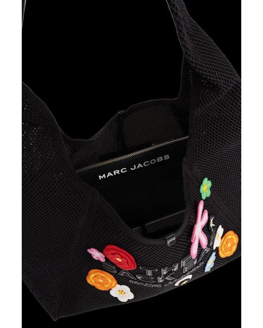 Marc Jacobs The Daisy Crochet Sack Bag in Black | Lyst