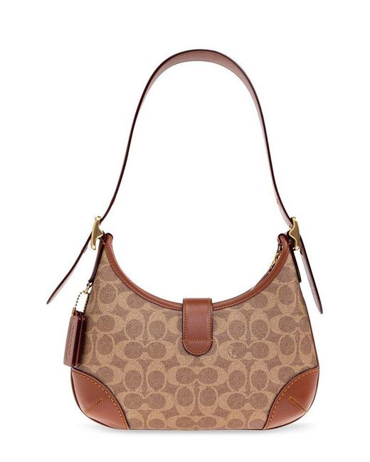 COACH Hamptons Hobo Bag in Brown | Lyst