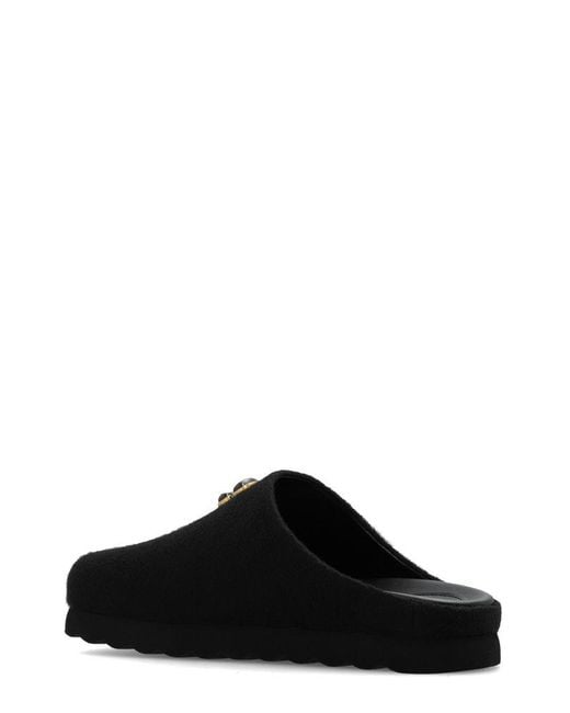COACH Hadley Logo Plaque Slip-on Slides in Black | Lyst