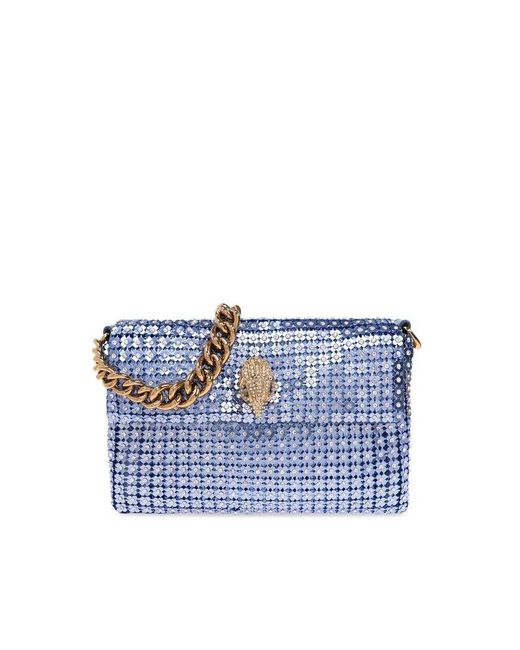 Kurt Geiger Shoulder Bag Party Flower Small in Blue | Lyst UK