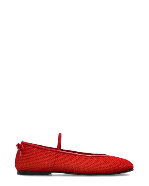 NODALETO Mesh Ballet Flats in Red | Lyst
