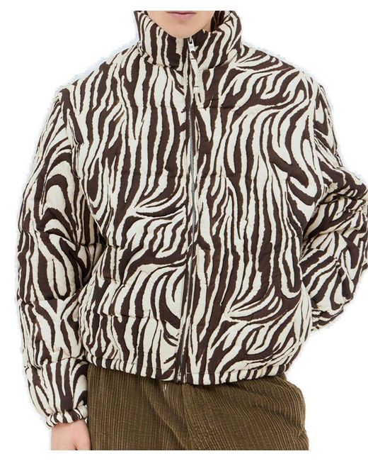 ERL Turtleneck Abstract Pattern Jacket in Metallic for Men | Lyst UK