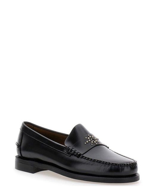 Sebago Dan Slip-On Loafers in Black for Men | Lyst