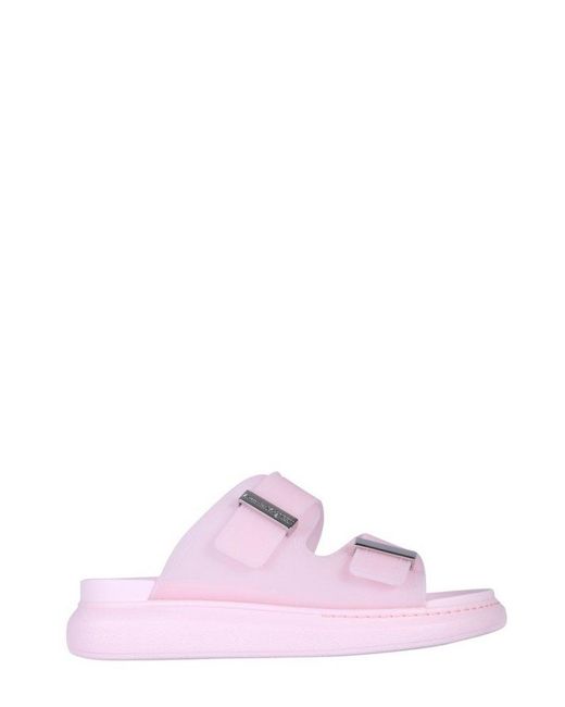 Alexander McQueen Oversized Hybrid Slides in Pink | Lyst