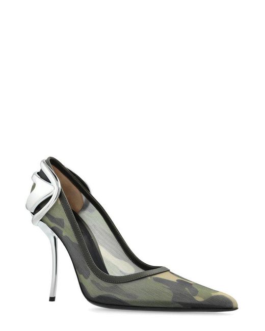 DIESEL Camo-Mesh Pumps in Metallic | Lyst UK