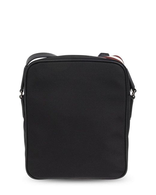 Bally Code Zipped Messenger Bag in Black for Men | Lyst