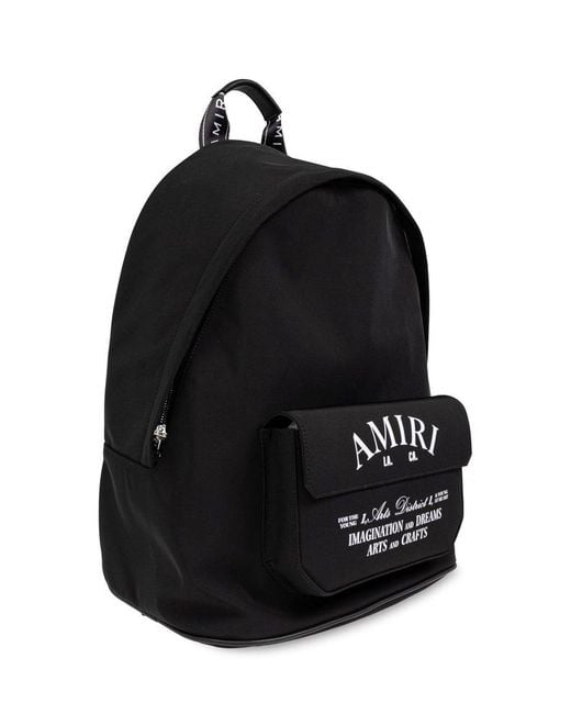 Amiri Backpack With Logo in Black for Men | Lyst