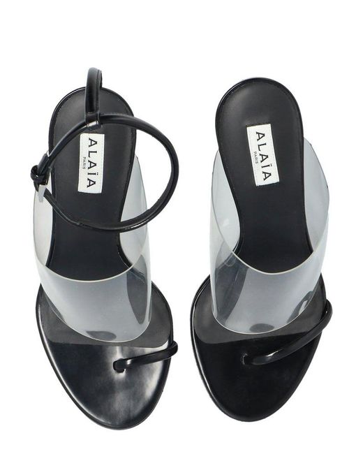 Alaïa Asymmetric Sandals in White | Lyst